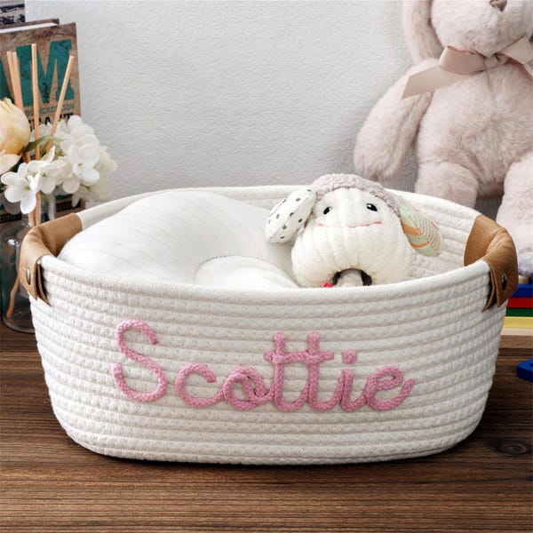 Baby Girl Storage Basket - Etsy