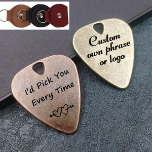 Custom Guitar Pick & Plectrum Holder Display Personalized Metal Guitar ...