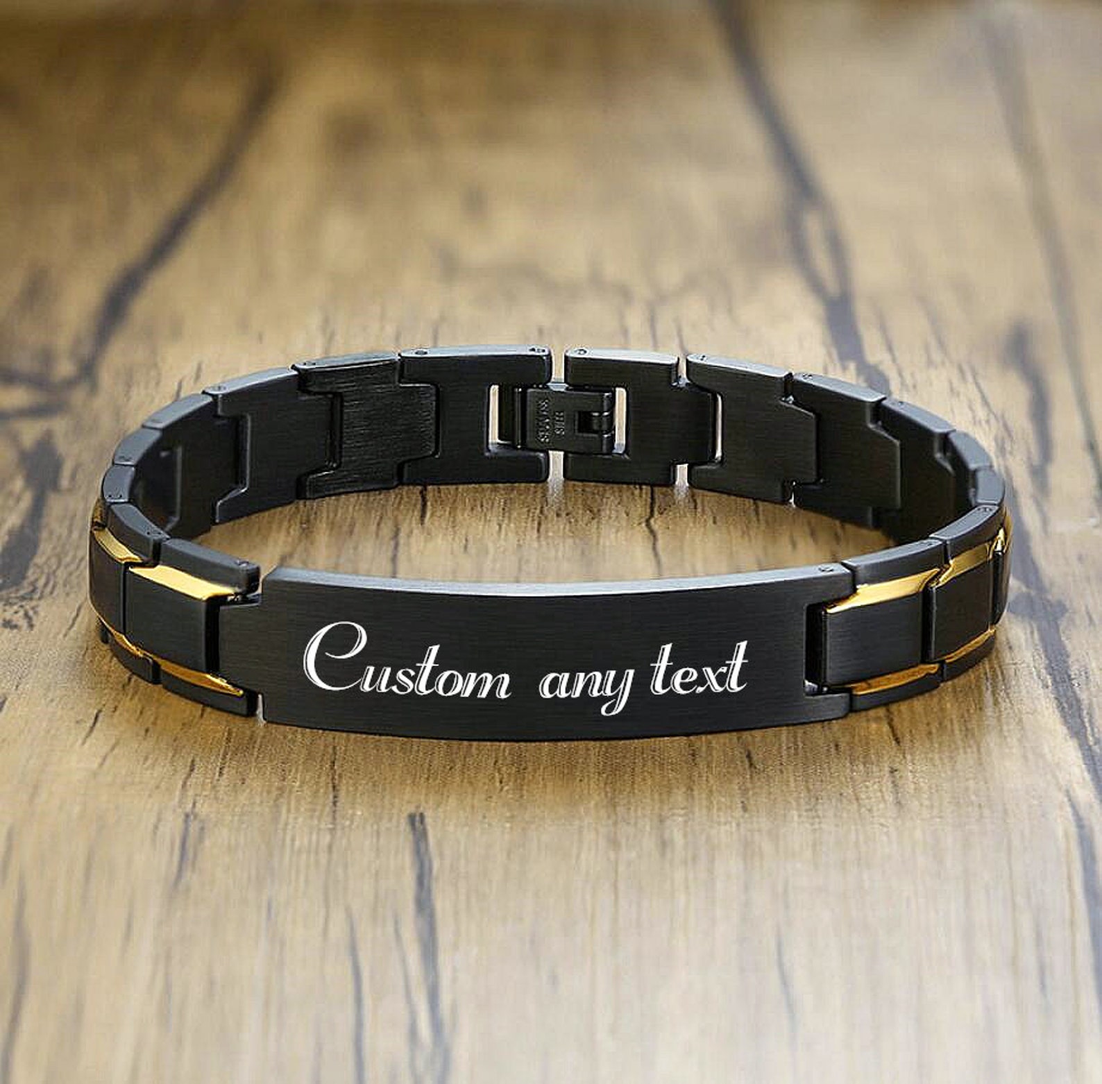 Personalized Stainless Steel Engraved Bracelet Custom Own | Etsy