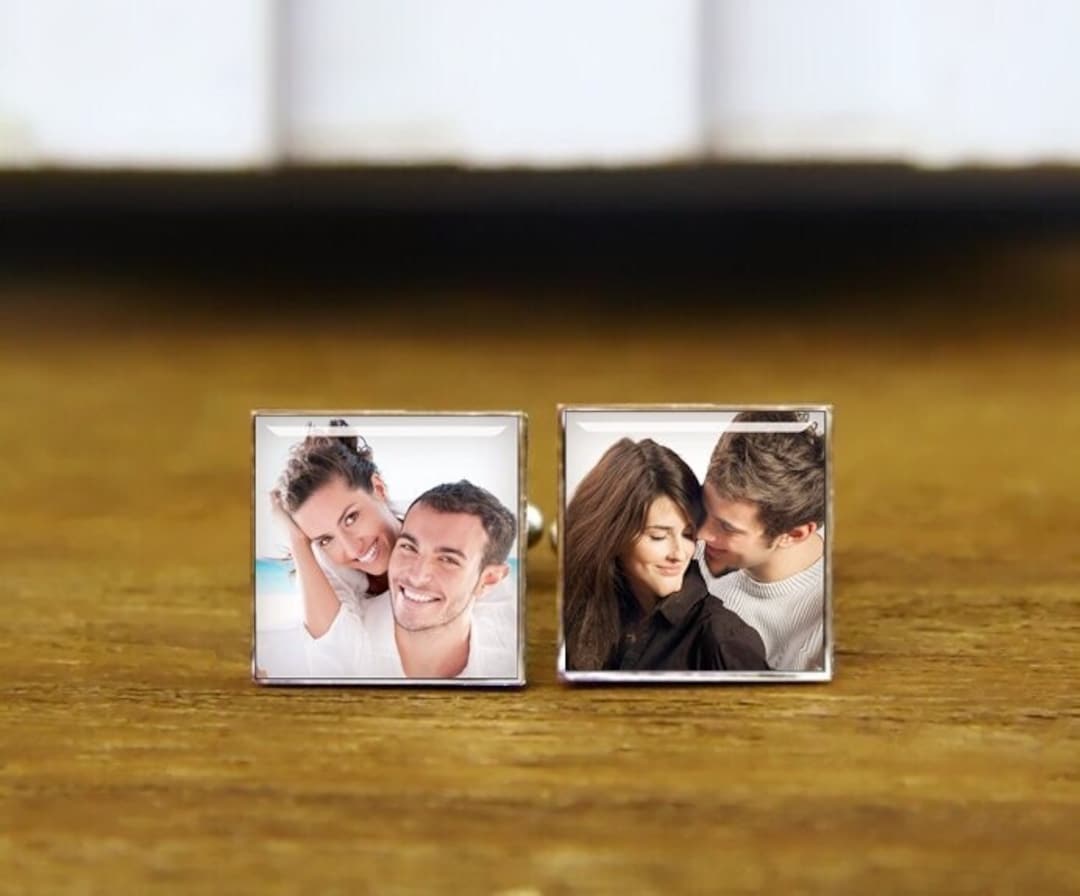 Custom Your Own Photo Cufflinks Lover Photos Cufflinks - Etsy