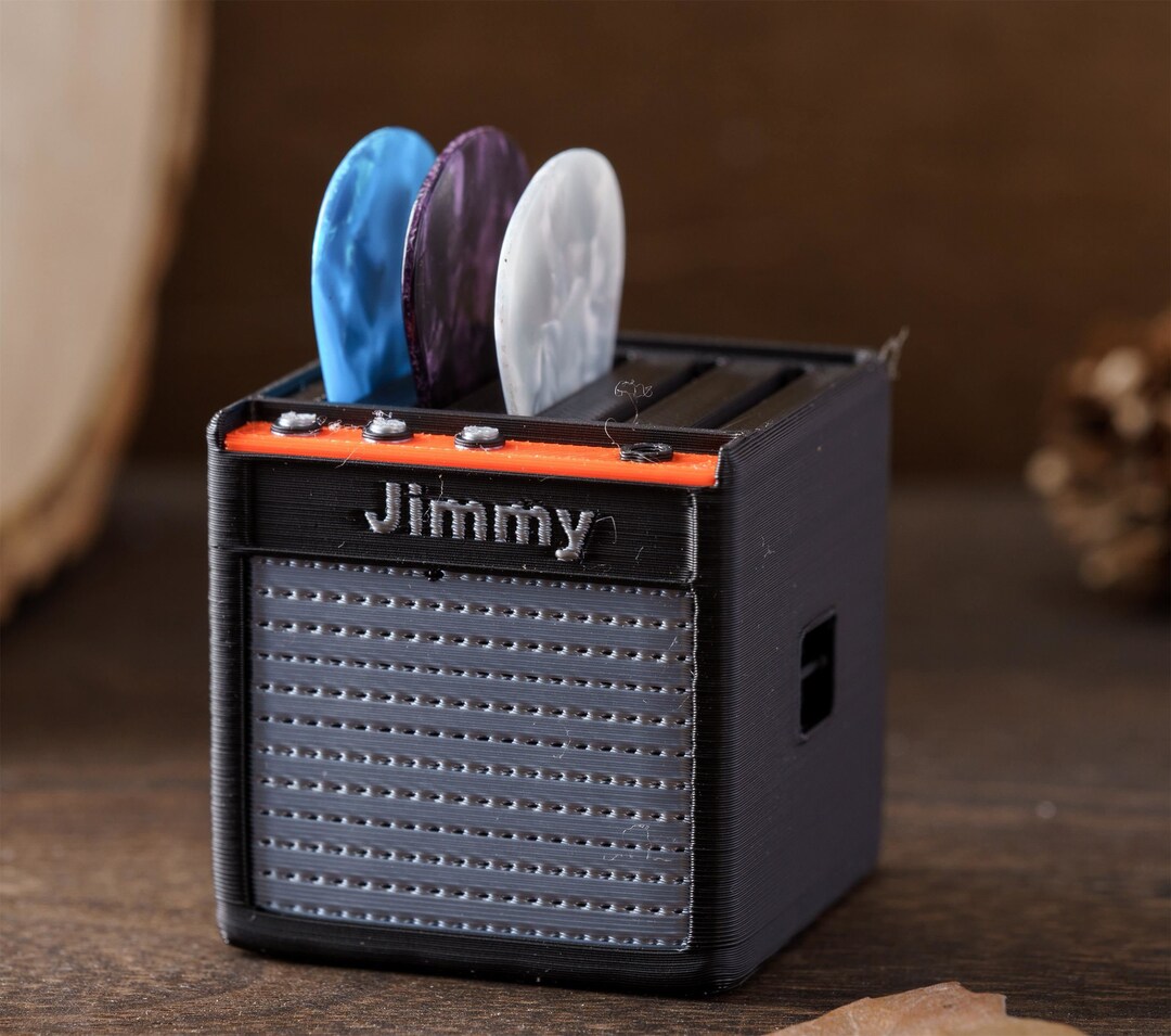 Custom Guitar Pick Holder Organizer Storage Personalized Metal Guitar ...