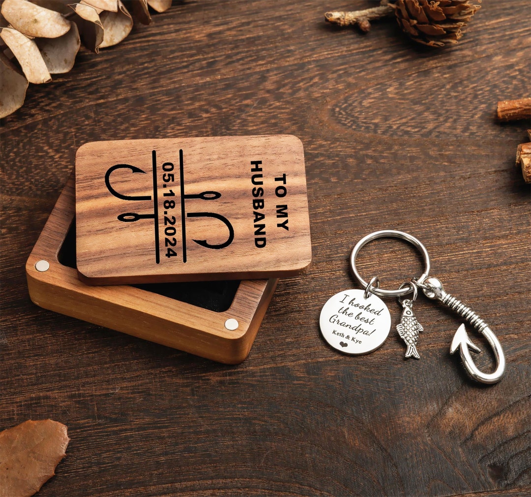 Custom Keychain,personalized Fishing Keychain,fishing Hook Keychain ...