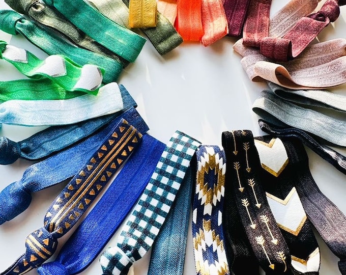 FOR THE GUYS | Hair Ties for Men, Pack of Assorted Elastic Hair Ties in ...