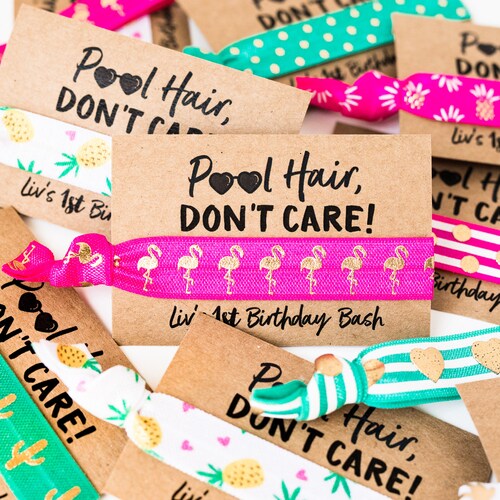 Summer Pool Party Temporary Tattoos for Kids Glitter Styles - Etsy