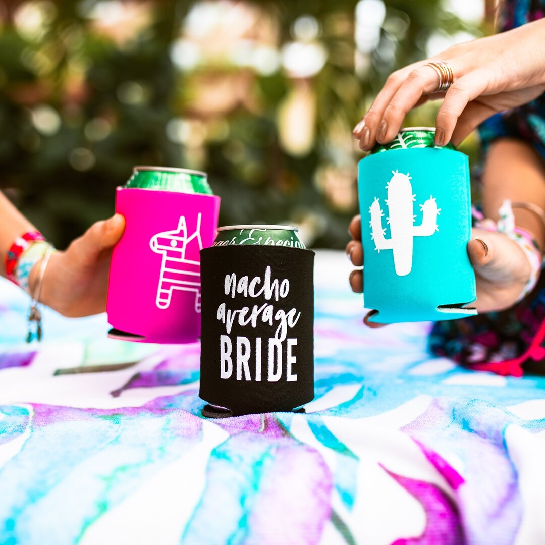 Cactus + Piñata Drink Coolers | Fiesta Bachelorette Party Favor, Fiesta ...