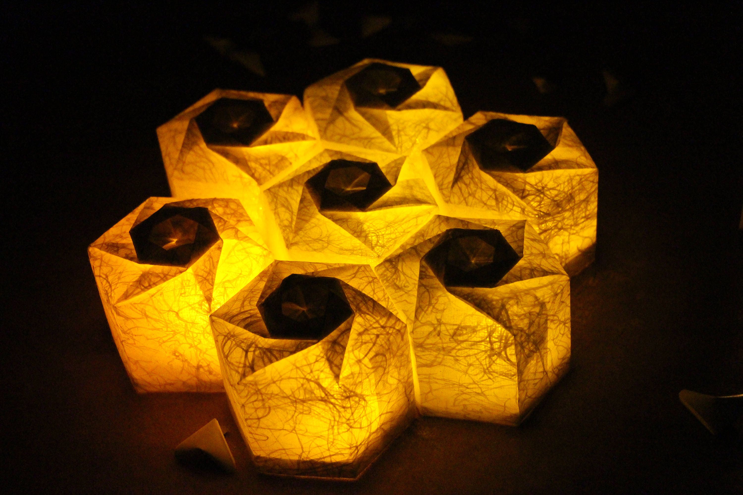 Origami Tea Light Holder or Paper Lantern White Mulberry - Etsy