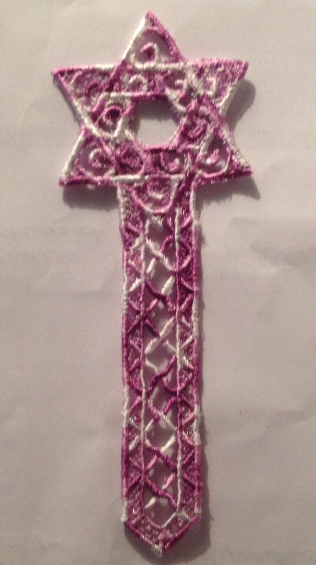 Star of David Freestanding Lace Bookmark - Large - Etsy