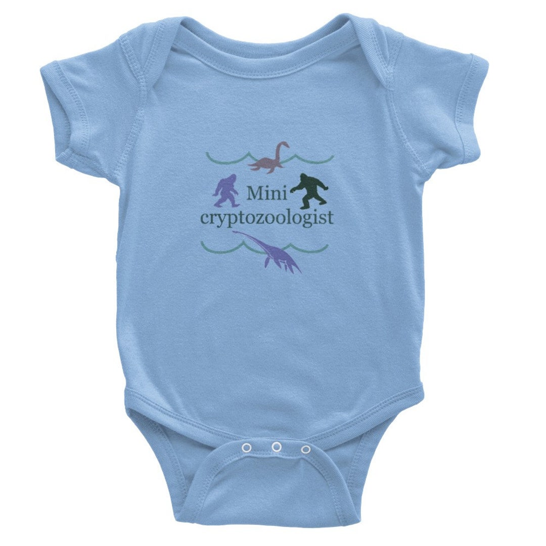 Mini Cryptozoologist Baby Shirt, Cryptid Baby Shower Gift, Baby Cryptid ...