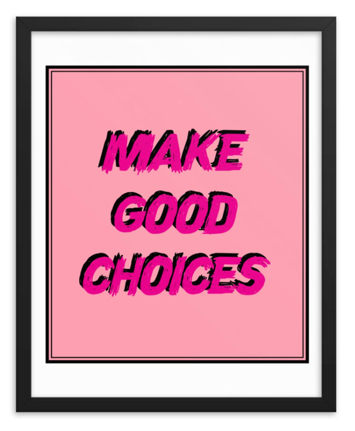 Make Good Choices Poster Bailey Sarian Print Bailey Sarian - Etsy Australia