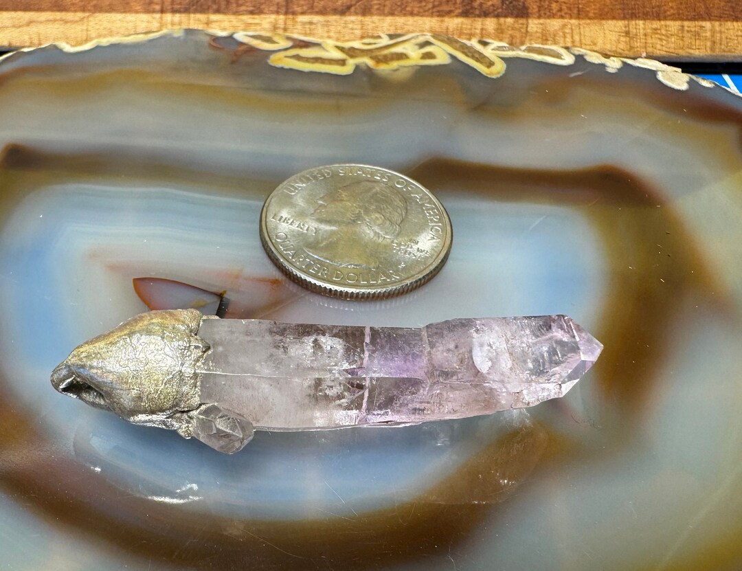 Rare Natural Las Vigas, Veracruz Amethyst Electroplated With Copper and ...