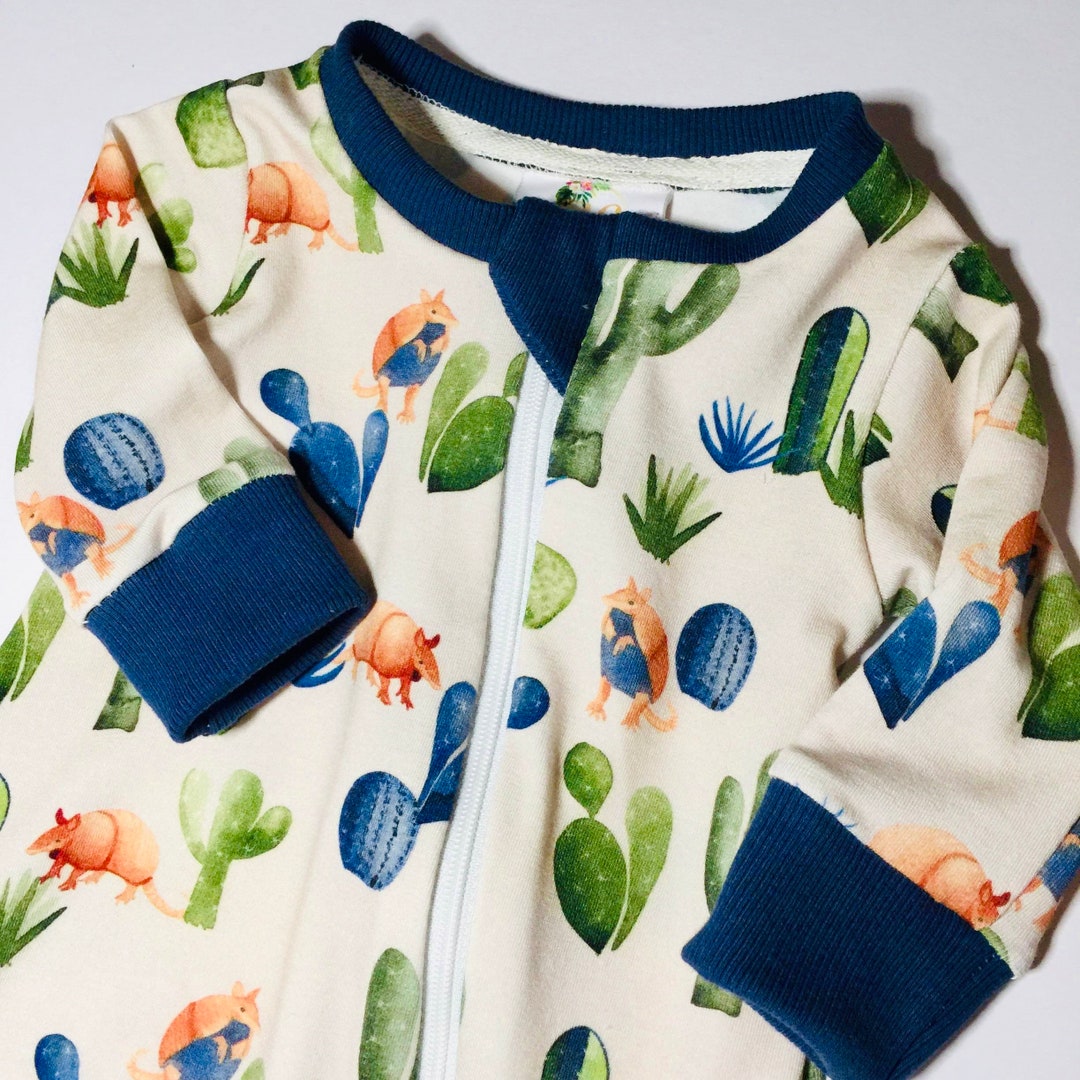 Cactus New Born Zippered Gown, Armadillo Baby Outfit, Cactus Hospital ...