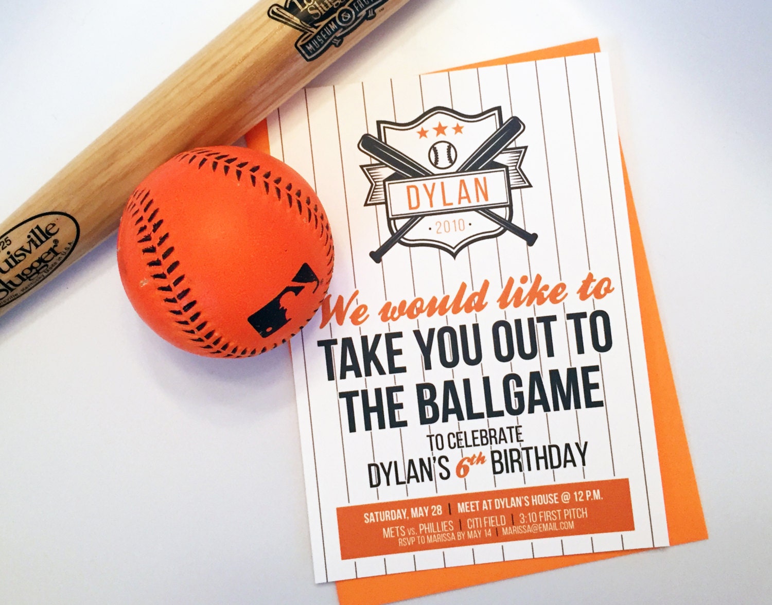 Baseball-themed Birthday Party Invitation // Take Me Out to the ...