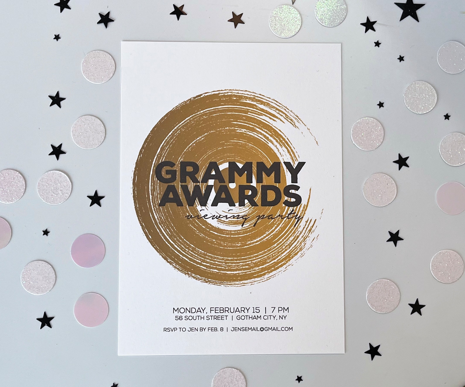 Grammys Viewing Party Invitations - Etsy