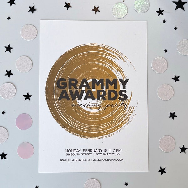 Grammys Party Invitation - Etsy UK