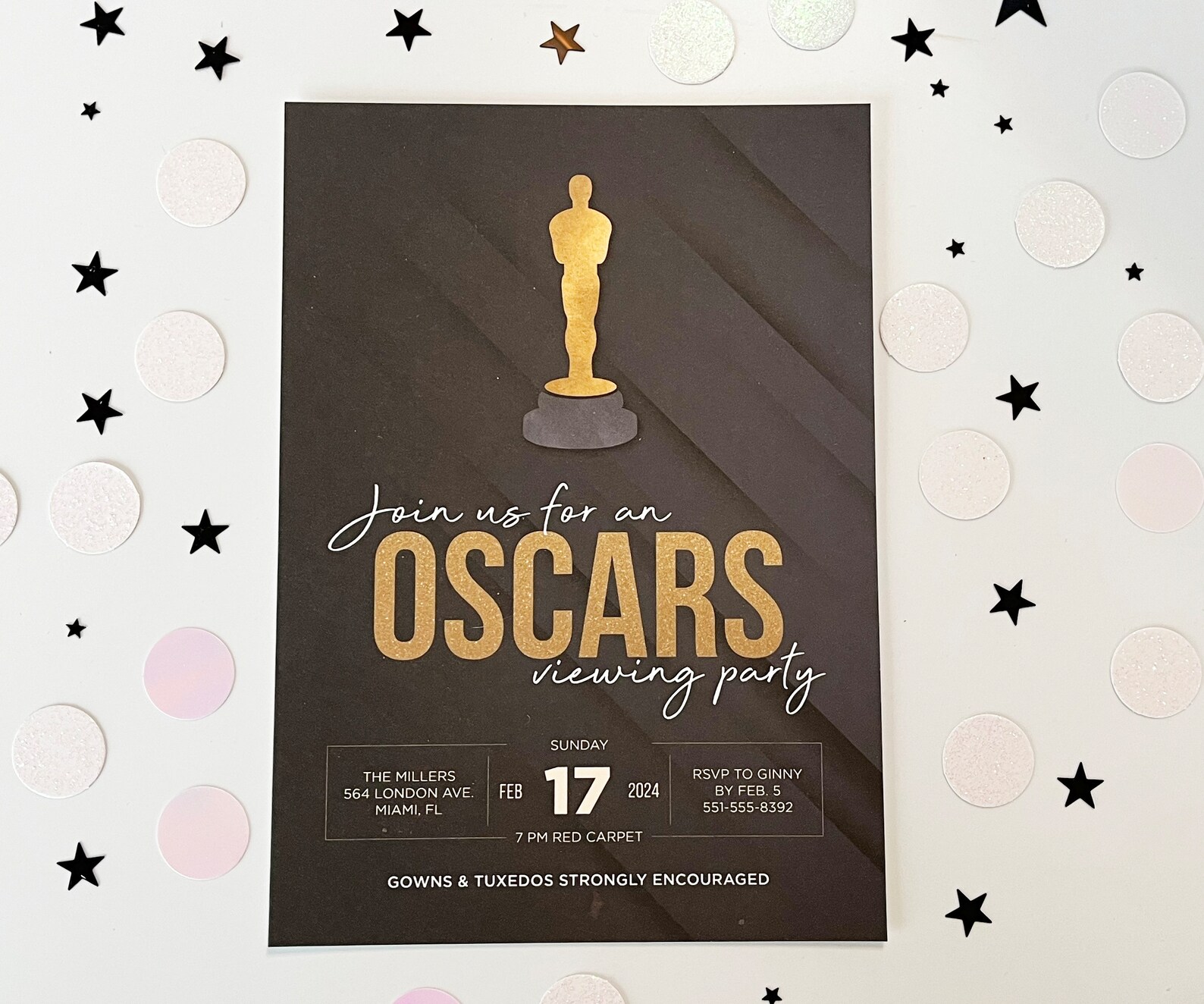 Oscars // Academy Awards Viewing Party Invitations - Etsy