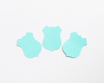 Blue Shield Die Cuts 1-3 Inch Choose Your Color/colors - Etsy