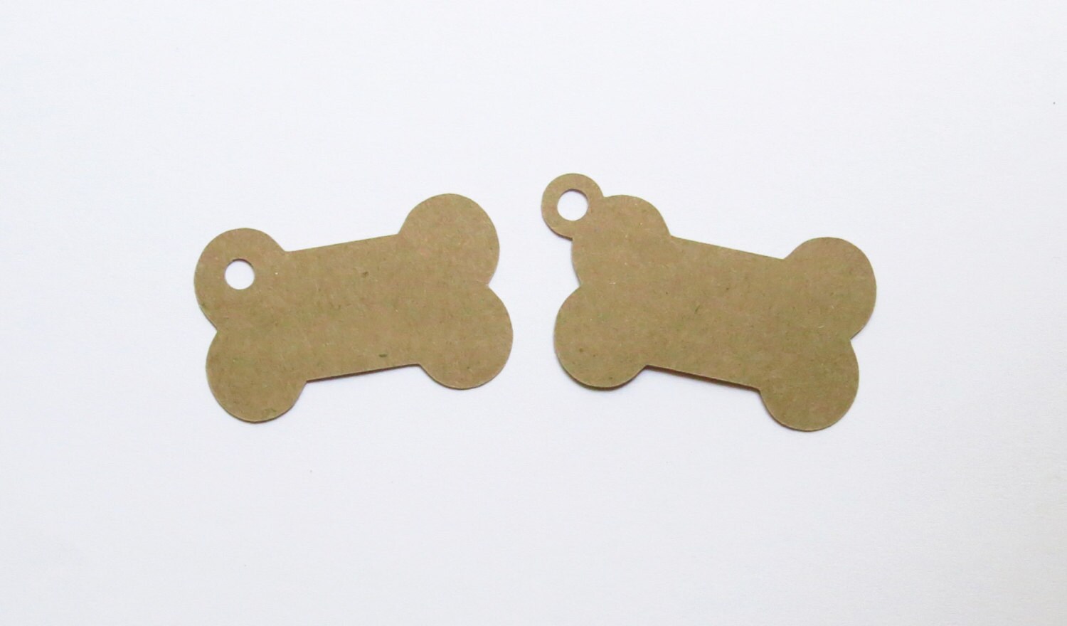 50 Kraft Dog Bone Tags 2 Inch Gift Tag Hang Tag | Etsy