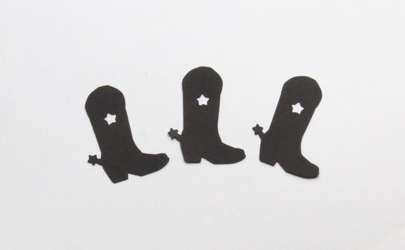 Cowboy Boot Die Cuts 1-4 Inch Choose Your Color/colors | Etsy
