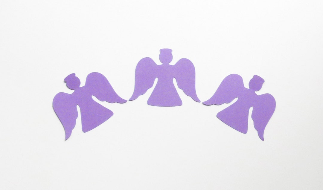 Purple Angel Die Cuts 1-3 Inch Diecuts Choose Your Color/colors ...