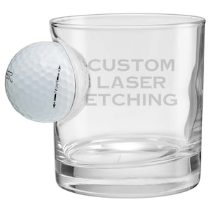 Benshot Golf Ball Rocks Glass - Etsy