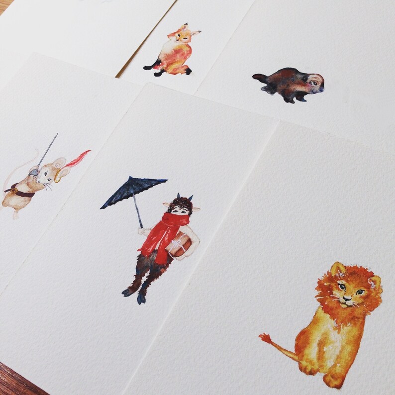 DIGITAL DOWNLOAD, Baby Narnia Character Paintings, Set of 7 - Etsy