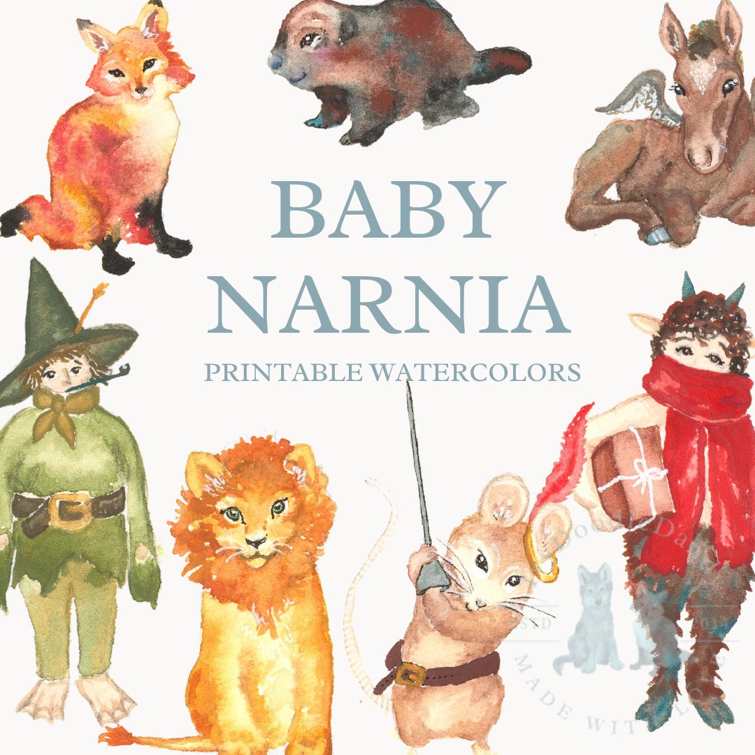 DIGITAL DOWNLOAD, Mr. Fox, Baby Narnia Watercolor Paintings - Etsy