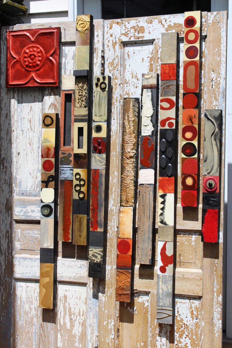 6 Pi. Set of Roaring Reds Art Deco Fine Art Sticks Best - Etsy