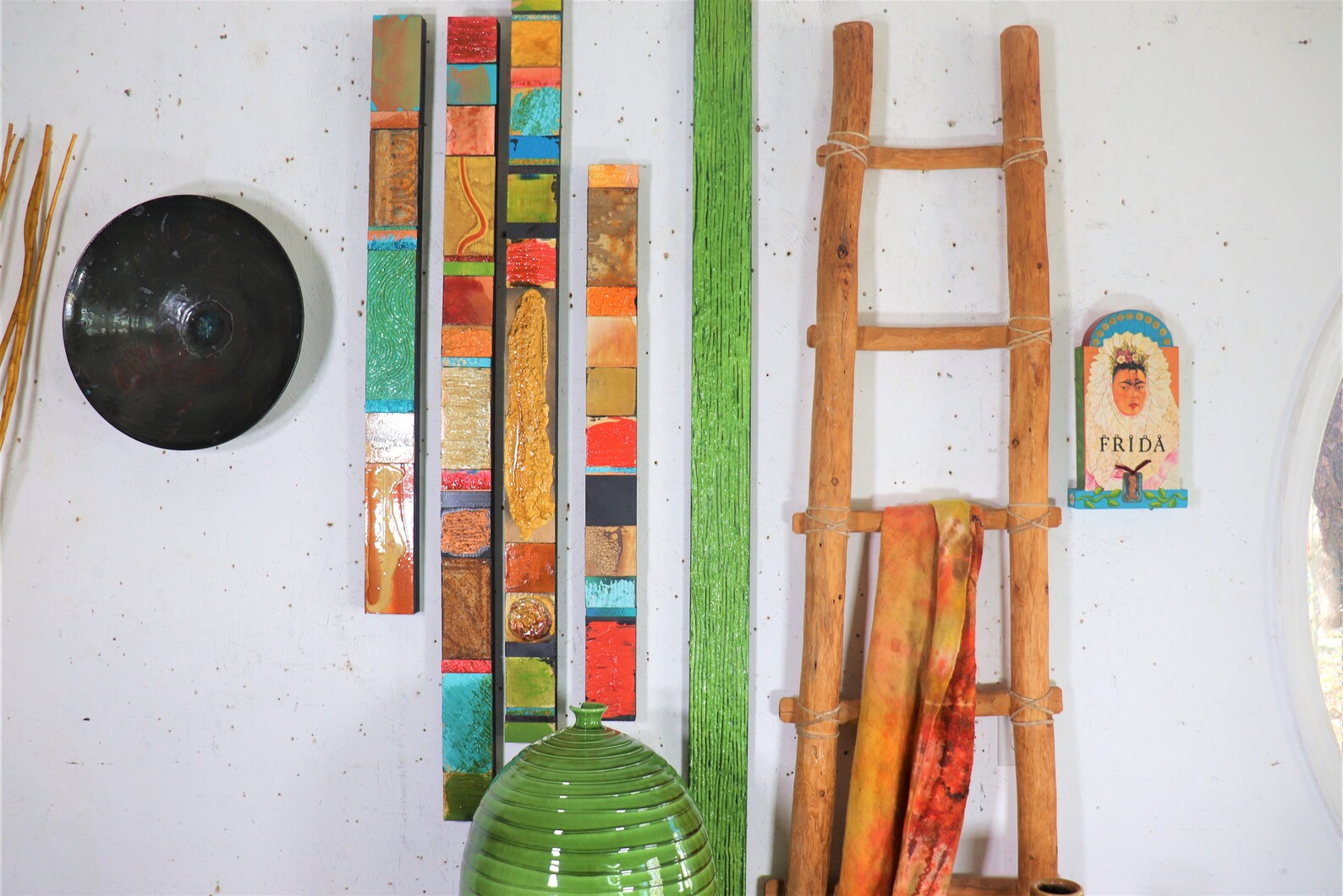 Colorful Story Sticks Totem Modern Contempory Home Garden - Etsy