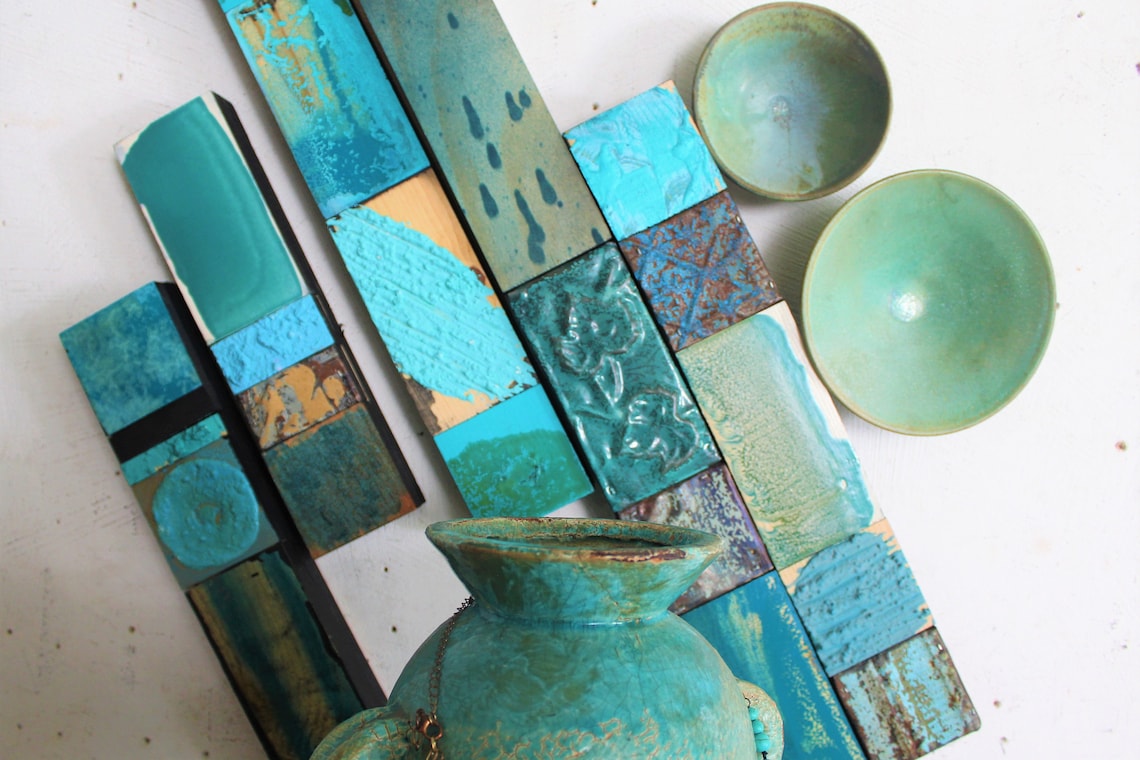 Color Lovers Turquoise Blue Native Modern Rustic Textured Wood - Etsy ...