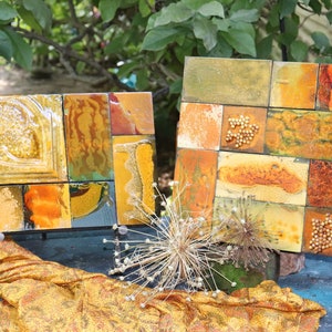 SALE Gift Collages Retro Mid Century Modern Ceramic Tile Recycled ...