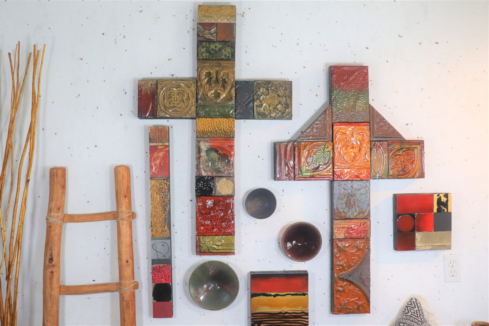 Sale Church Wall Crosses God is LOVE Heart Cross Handmade Religious ...