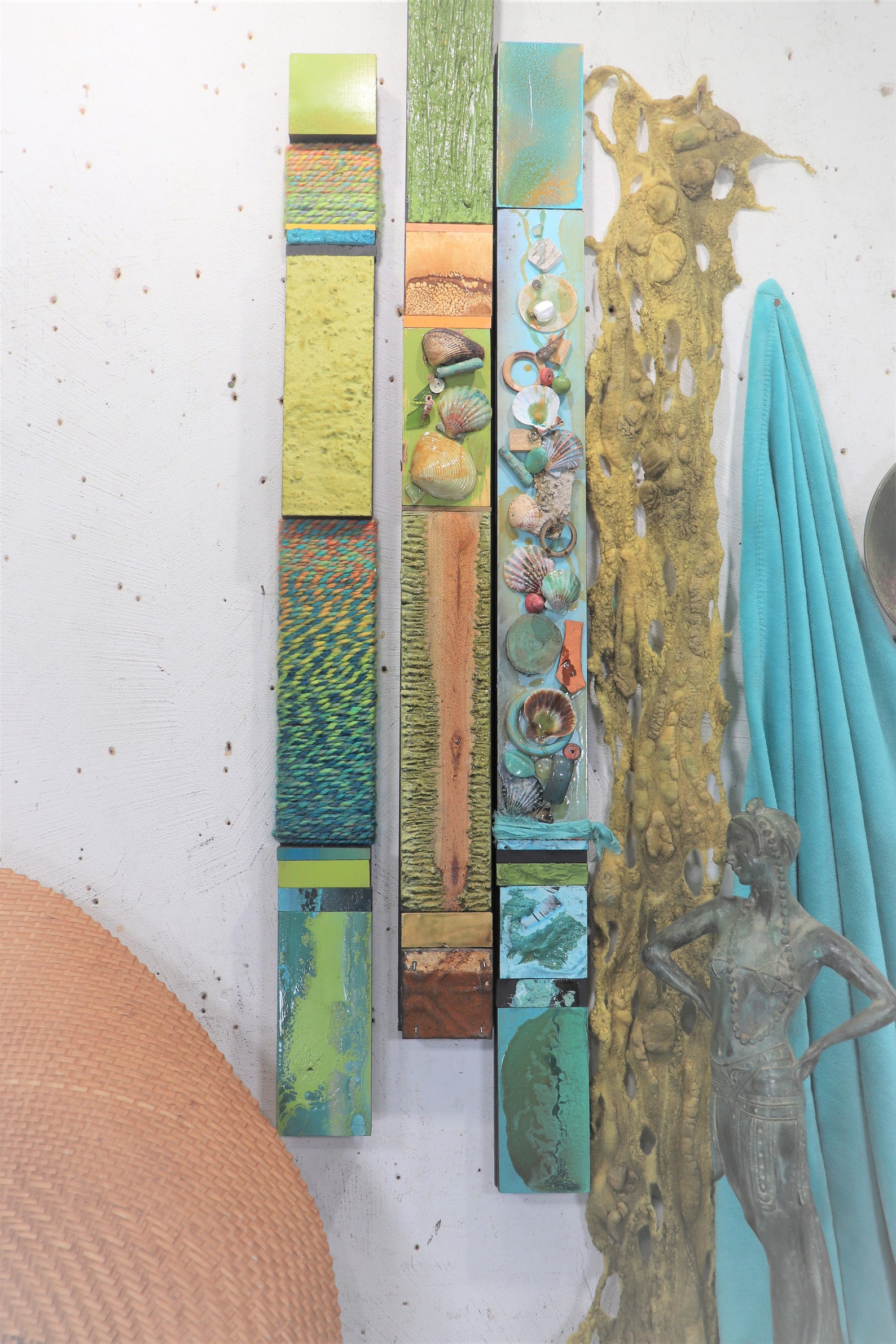 Organic Found Object Abstract Art Decor Panels Totem Pole - Etsy