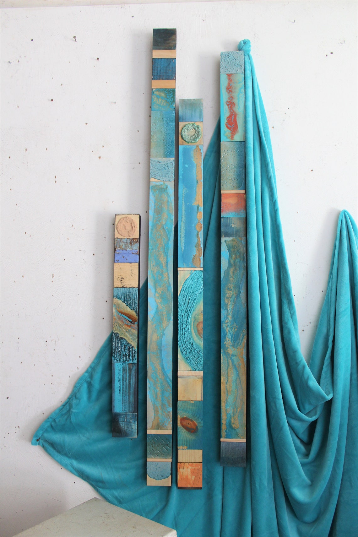 Organic Found Object Abstract Art Decor Panels Totem Pole - Etsy