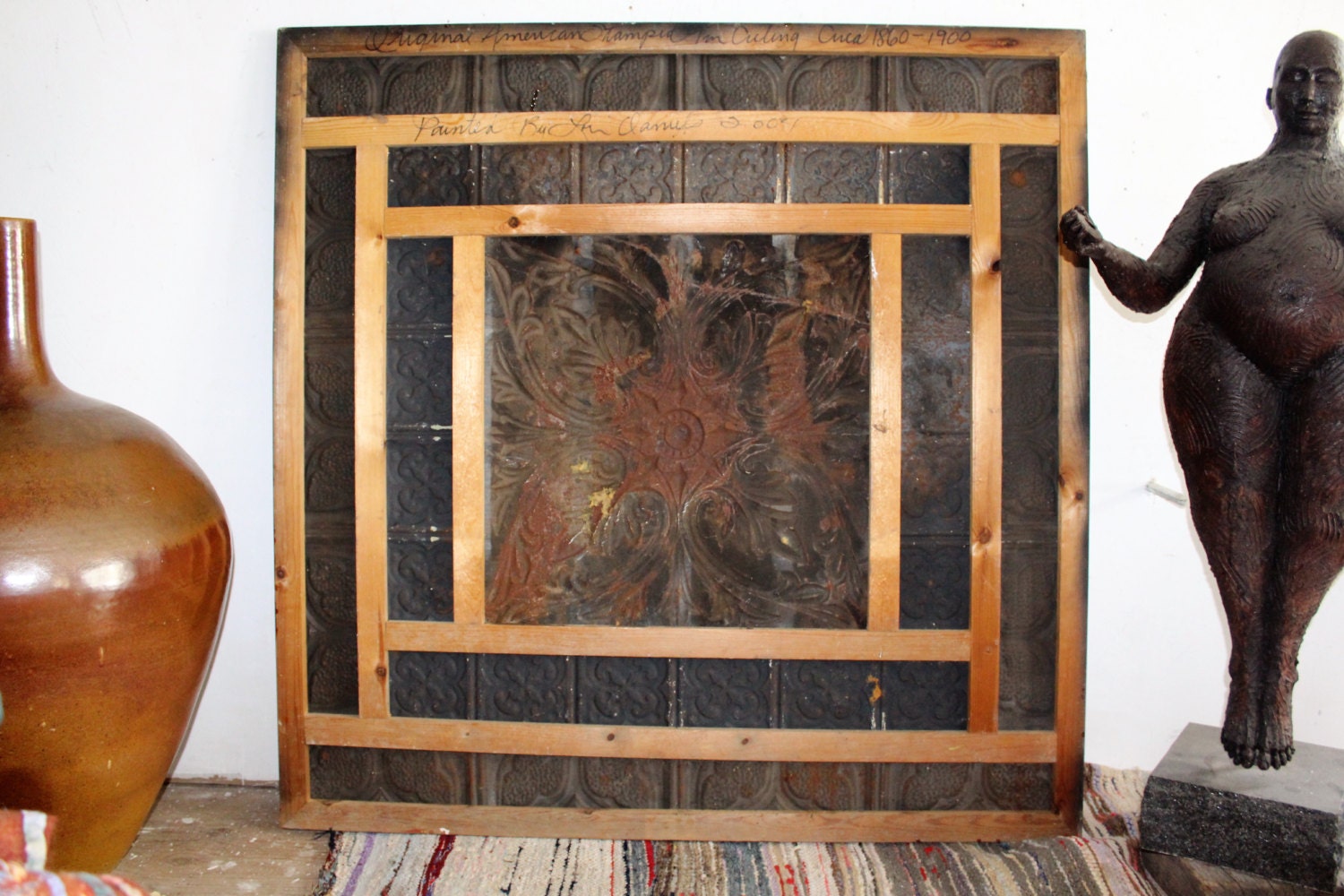 Rare Arts&crafts William Morris Ruskin Vintage 4'x4' Over Sized Huge ...