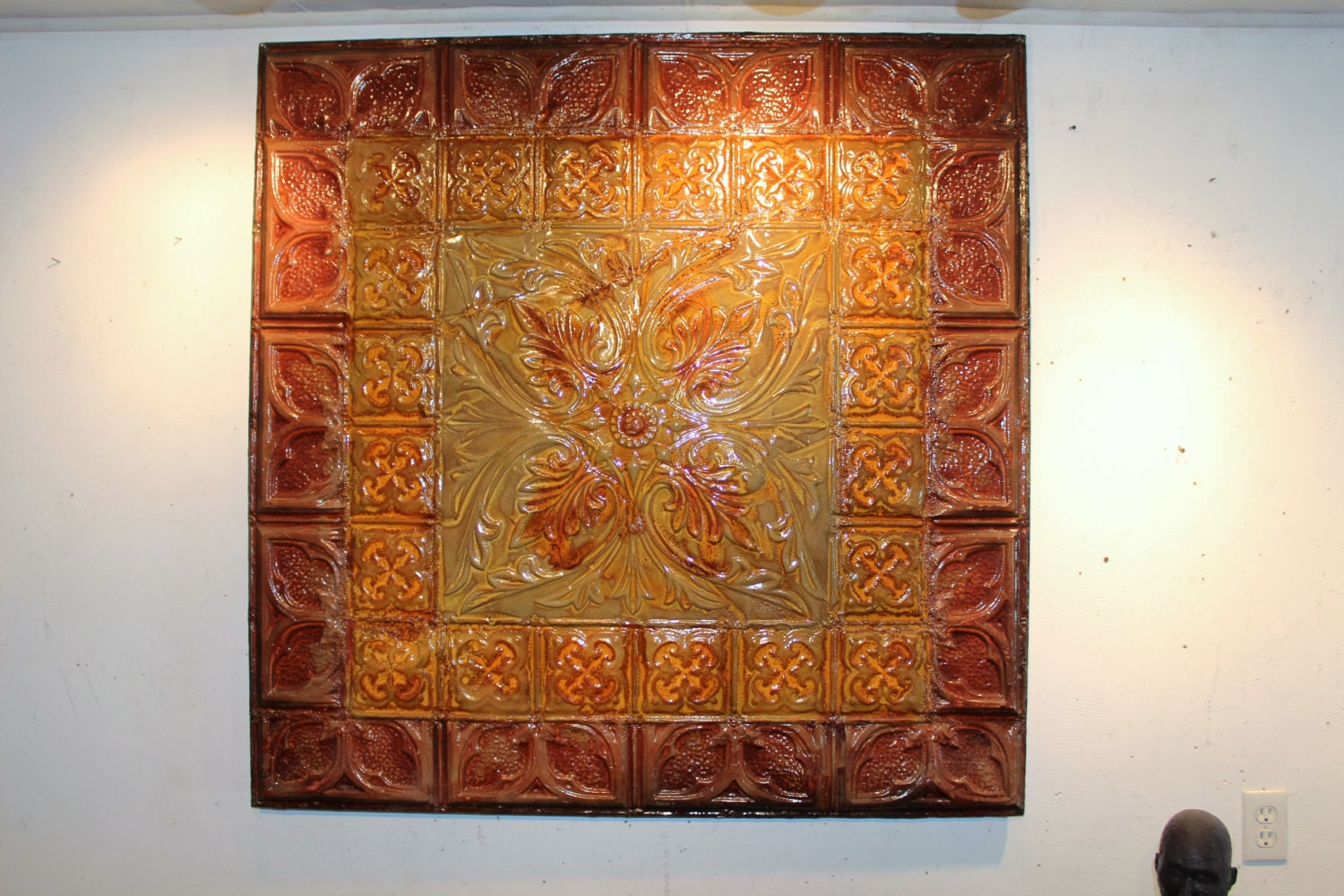 Rare Arts&crafts William Morris Ruskin Vintage 4'x4' Over Sized Huge ...