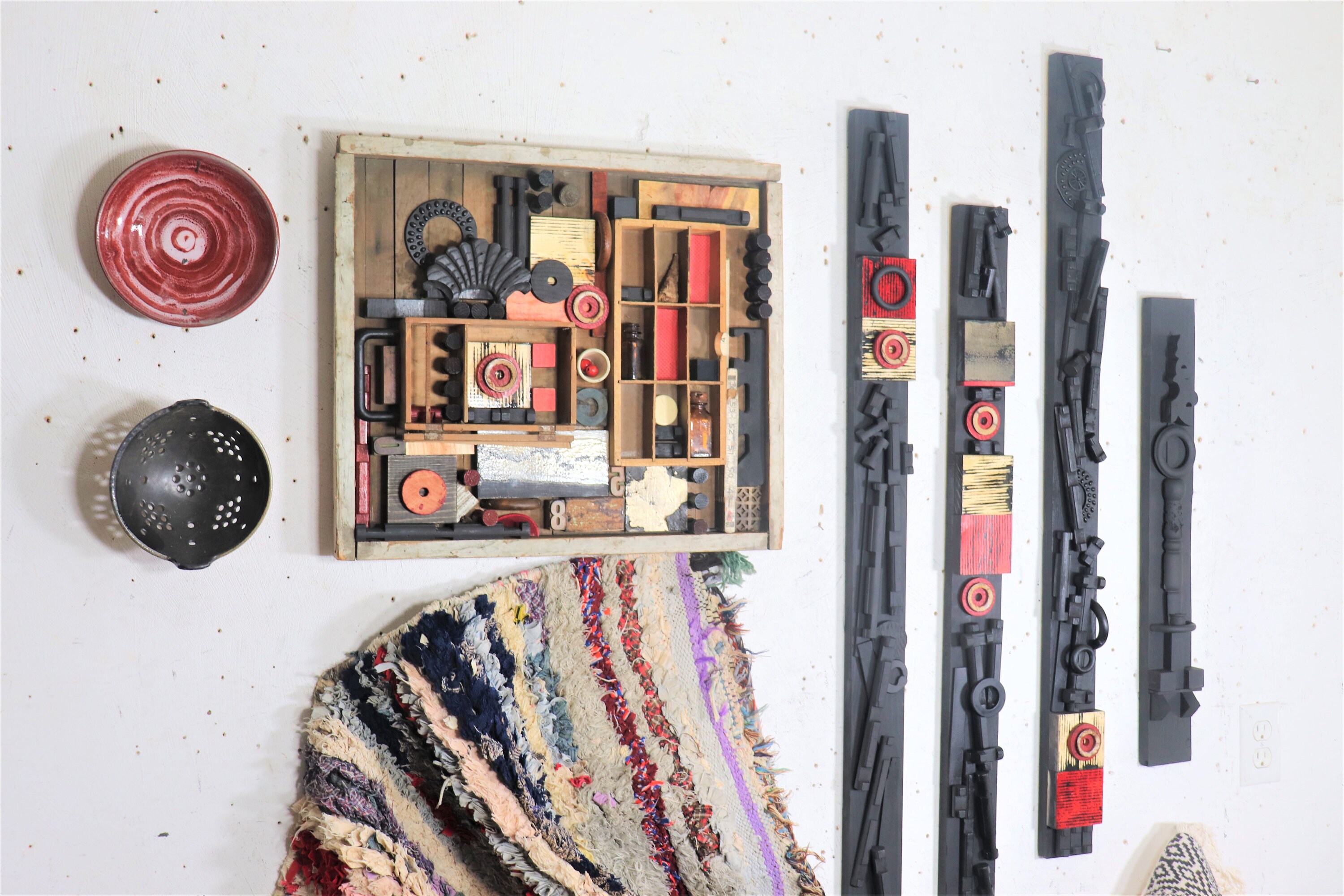 SOLD --T. Japan Shadow Box Found Object Deco Antique Furniture Musical ...