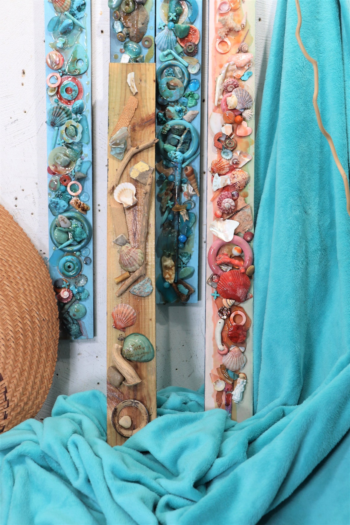 Organic Found Object Abstract Art Decor Panels Totem Pole - Etsy