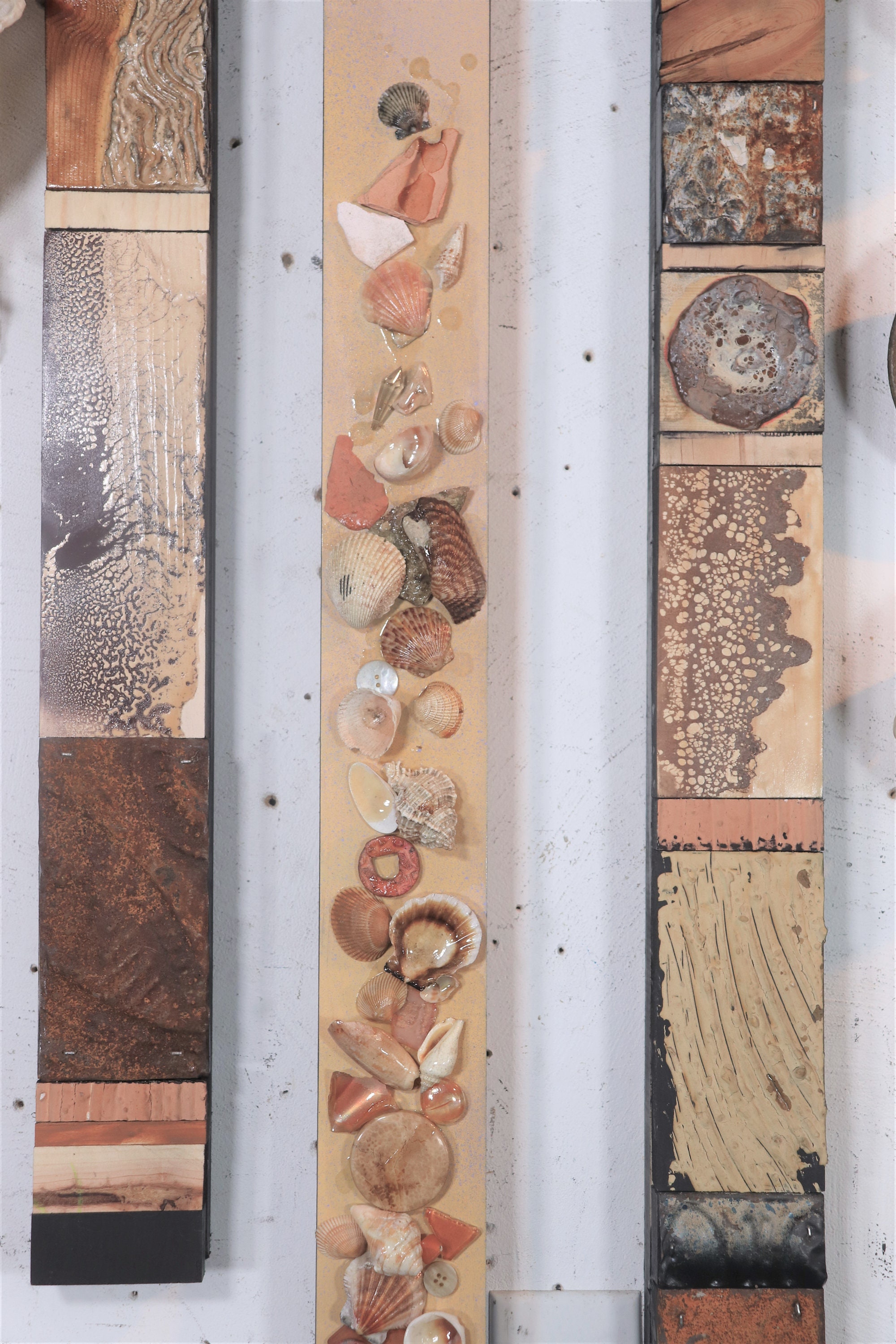 Seashell Art Collages Island Sandy Seashore Neutral Whites Big - Etsy