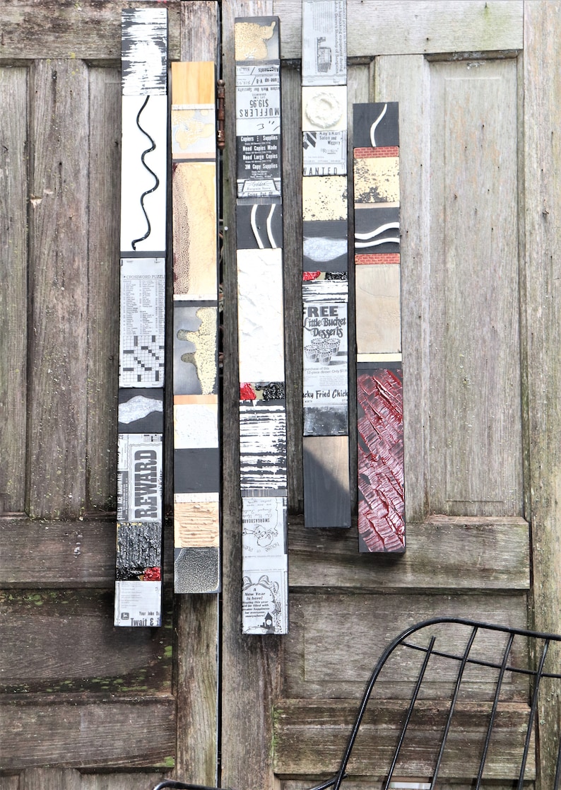 Rustic Upcycled Found Object Ultramodern 50s Vintage Distressed ...