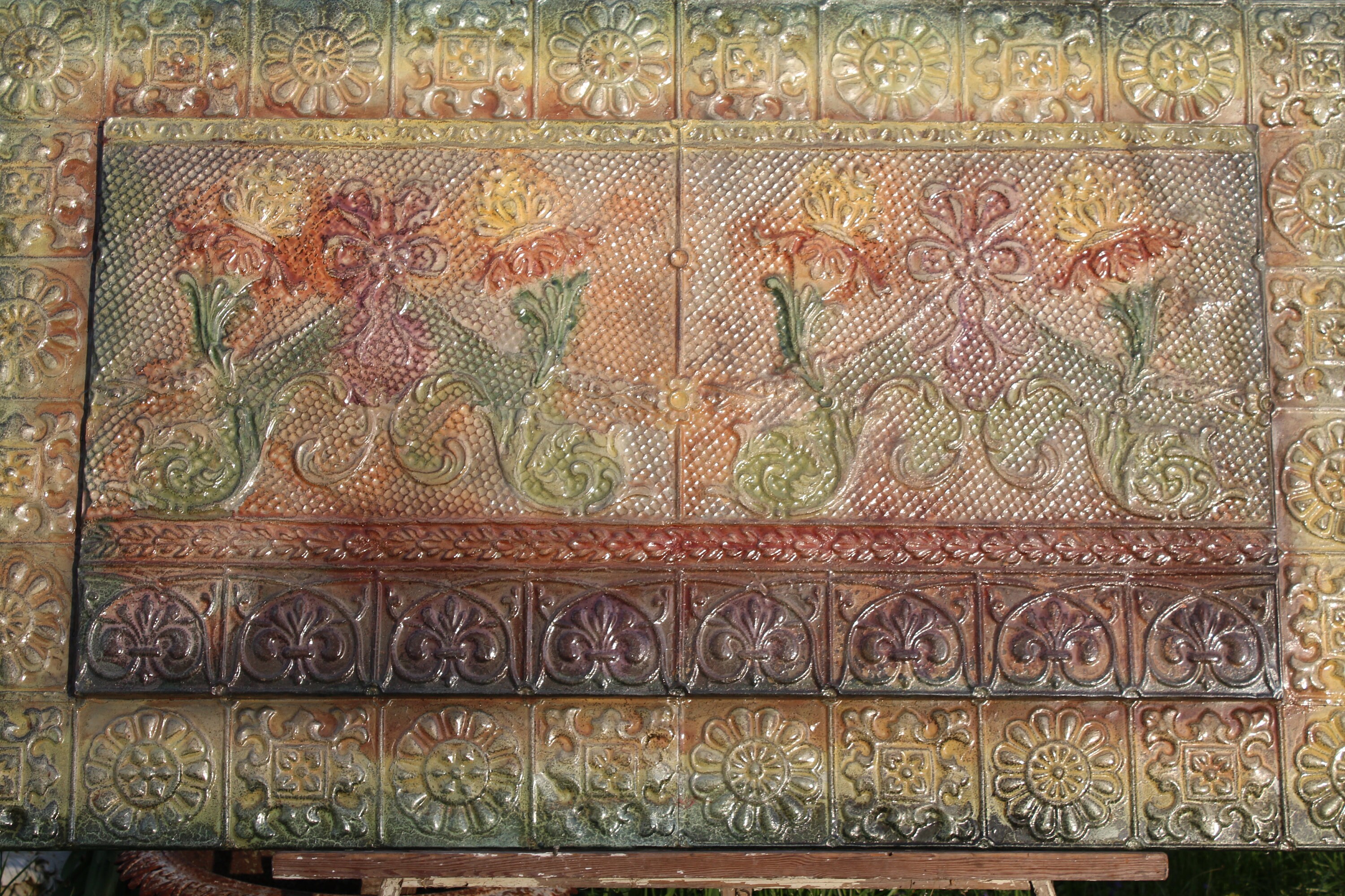 Very Rare Ceiling Tin Tile Thistle Art Nouveau 135 yrs old | Etsy