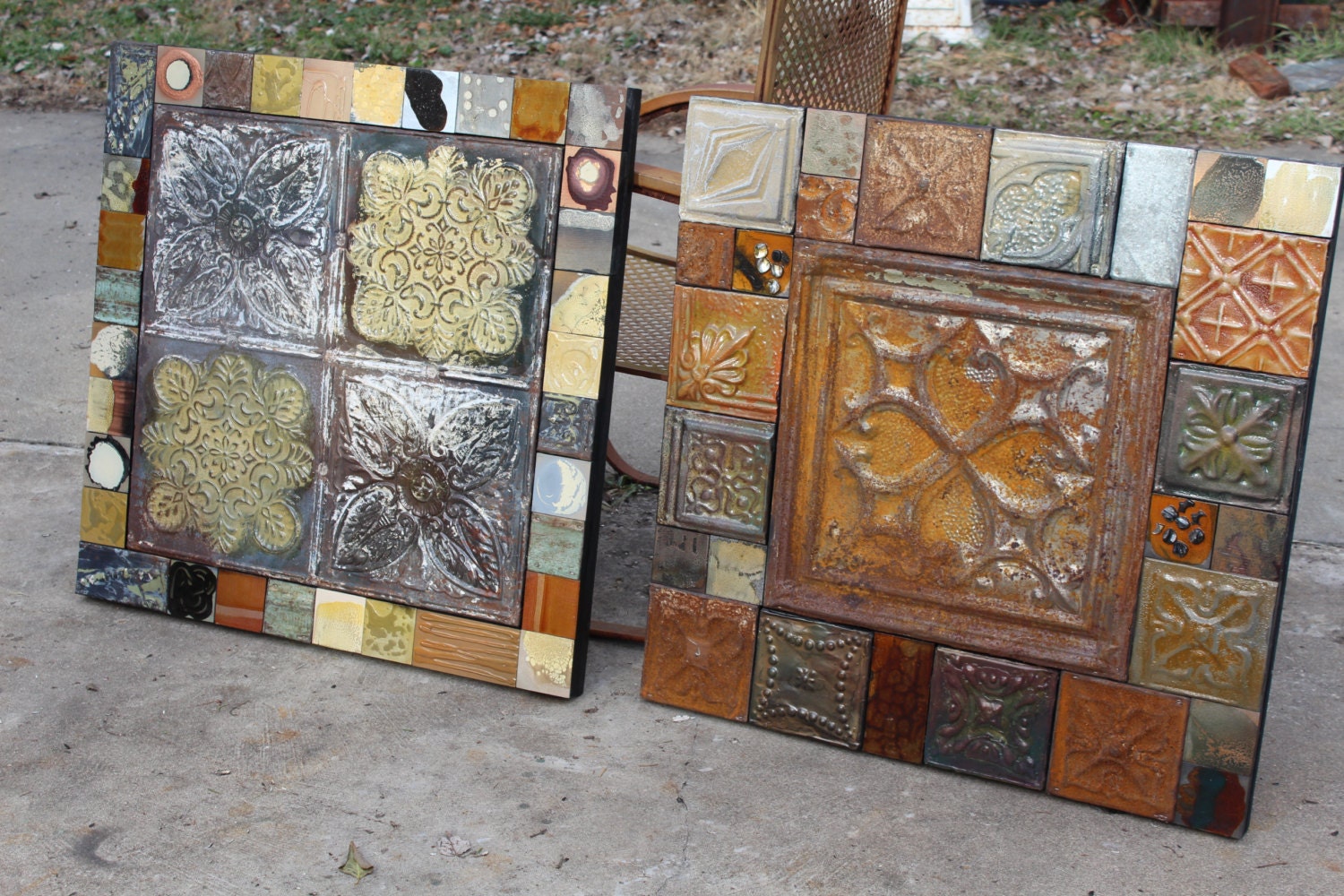 Metal Wood Garden Art Rustic Earthy Vintage Country - Etsy