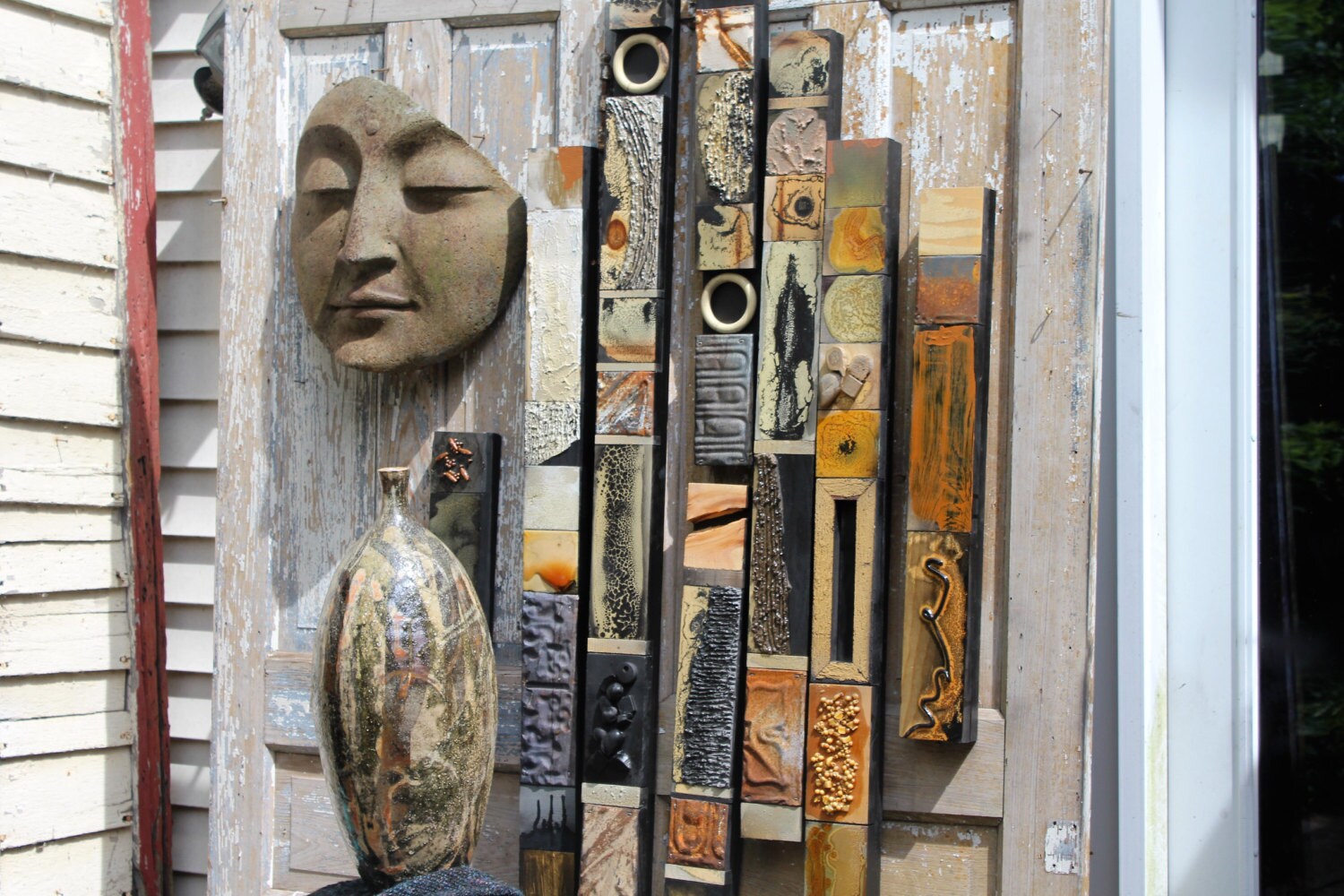 Tribal Natural Organic Ceramic Glazed Talisman Wood Ceiling - Etsy