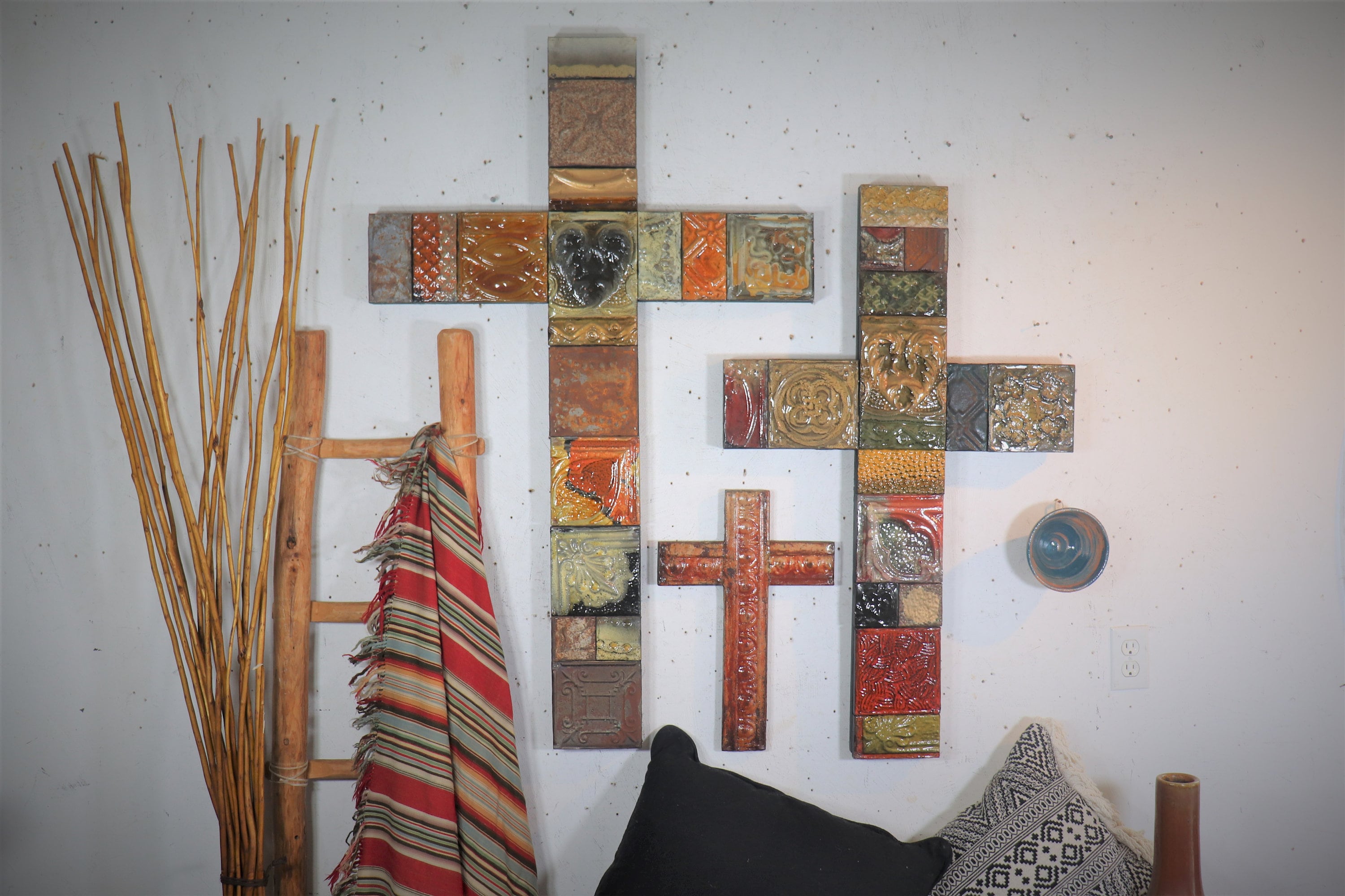 Sale Church Wall Crosses God is LOVE Heart Cross Handmade Religious ...