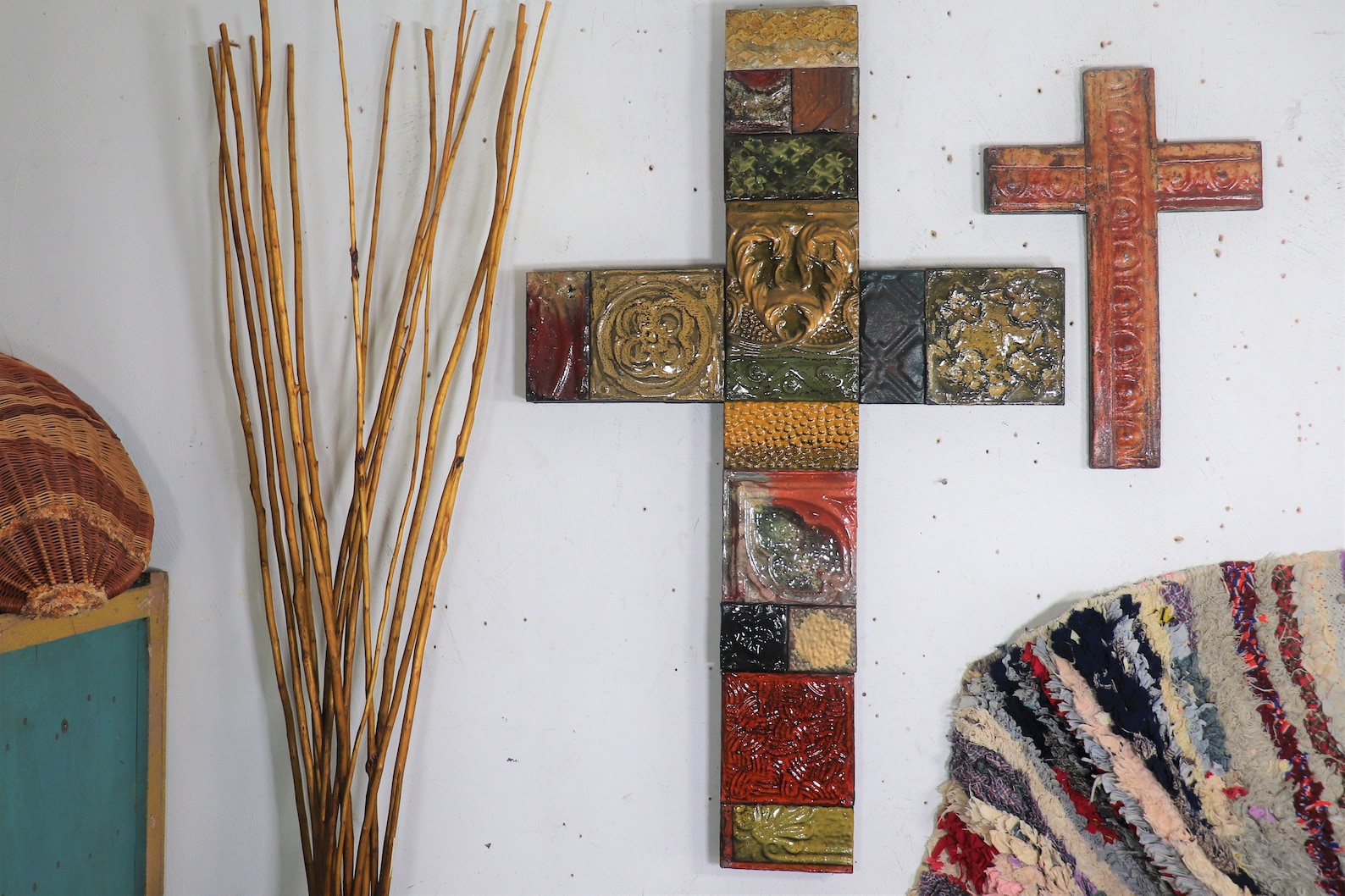Sale Church Wall Crosses God is LOVE Heart Cross Handmade Religious ...