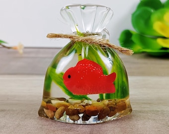 Tiny Handmade Resin Bagged Capybara Figurine | Kawaii Paperweight ...