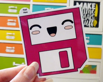Floppy Disk Sticker - Etsy