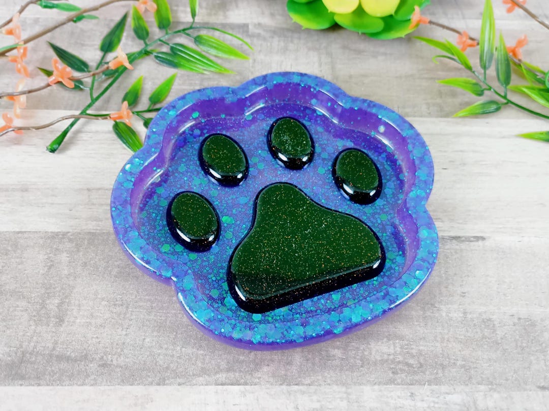 Paw Print Resin Trinket Tray | Ring Dish | Kawaii Gift | Friendship ...