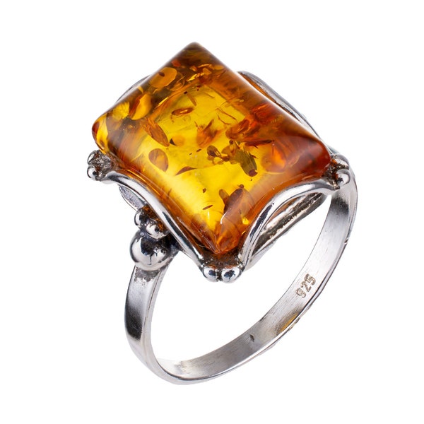 Amber Ring - Etsy