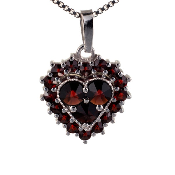 Garnet Heart - Etsy