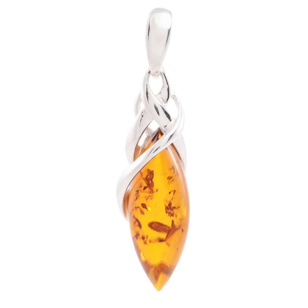 Amber Pendant Baltic Amber Jewelry Genuine Amber Necklace - Etsy